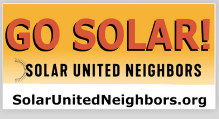 Go Solar Bumper Sticker – Solar United Neighbors Shop